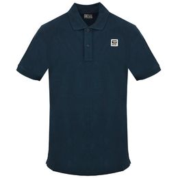 Diesel - Total Eclipse - Poloshirt In Marineblau Mit Kleinem Logo-aufn&auml;her
