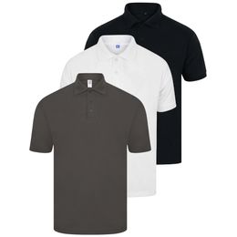 Kruze | Herren Poloshirts (3er Pack) - SCHW/GRU/WHS