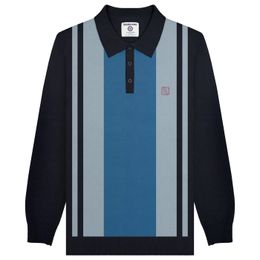 Lambretta - "AW24" Poloshirt Verkleidet f&uuml;r Herren Lang&auml;rmlig (Marineblau)