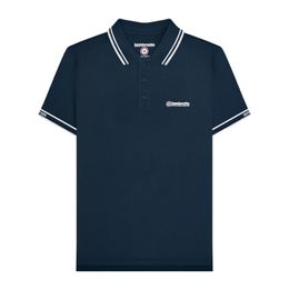 Lambretta - "SS25" Poloshirt &Auml;rmel mit Markenschriftzug f&uuml;r Herren (Marineblau)