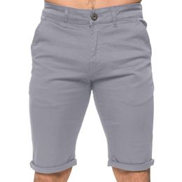 Enzo Herren Slim Fit Stretch Chino Shorts