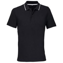 SOLS - "Palermo" Poloshirt f&uuml;r Herren/Damen Unisex (Schwarz/Wei&szlig;)