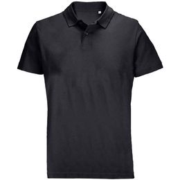SOLS Unisex-Erwachsene Pulse Pique Poloshirt (Schwarz)