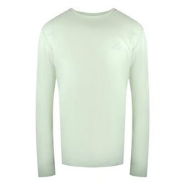 Diesel - T-Shirt f&uuml;r Herren/Damen Unisex, Lang&auml;rmlig (Wei&szlig;)
