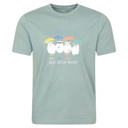 Mountain Warehouse - "Great British Weather" T-Shirt f&uuml;r Herren/Damen Unisex (Helles Khaki)