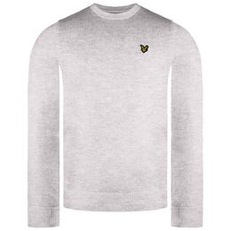 Lyle & Scott Lyle & Scott Merino Mens Hellgrauer Pullover