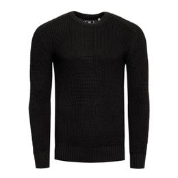 Rusty Neal Pullover Casual Fit Schwarz