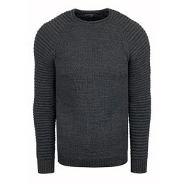 Rusty Neal Rundhals-Pullover Grau