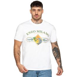 Enzo Milano | Herren Surf Club Druck T-Shirt