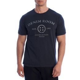 Herren Bedrucktes Baumwollkurzarm-T-Shirt HS24MTS19