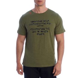 Herren Kurzarm Grafik Baumwoll-T-Shirt HS24MTS17