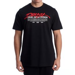 Diesel Herren T-Shirt aus Baumwolle mit kurzen &Auml;rmeln A19700_RHQBG