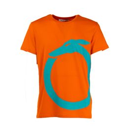 Trussardi KURZ&Auml;RMELIGES T-SHIRT MIT RUNDHALSAUSSCHNITT UND AUFDRUCK F&Uuml;R M&Auml;NNER