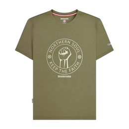 Lambretta - "Northern Soul" T-Shirt f&uuml;r Herren (Khakigr&uuml;n)