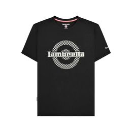Lambretta - T-Shirt f&uuml;r Herren, Zweifarbig (Schwarz)