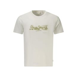 Pepe Jeans Bianco Baumwoll Herren T-Shirt