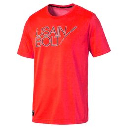 Puma Usain Bolt Logo T -Shirt T -Shirt Casual Training Top - M&auml;nner