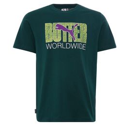 Puma X Butterwaren Kurzarm Crew Hals Teal Herren T-Shirt 532442 40