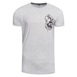 Rusty Neal Rundhals T-Shirt Basic mit Prints