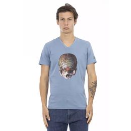 Skull Grafik V-Neck T-Shirt