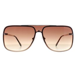 Guess Schild Unisex Gold Braun Farbverlauf GO00053
