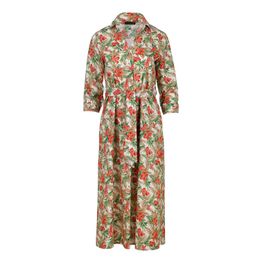 Bedrucktes Midikleid aus Popeline