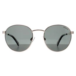 Polaroid Rund Unisex Gr&uuml;n Gold Gr&uuml;n Polarisiert PLD 2053/S