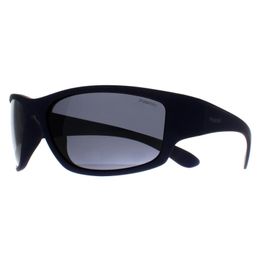 Polaroid Wrap Unisex Matte Blau Grau Blau Polarisiert PLD 7005/S