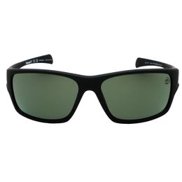 Timberland - Sonnenbrille mit mattschwarzem Rahmen und gr&uuml;nen polarisierten Gl&auml;sern