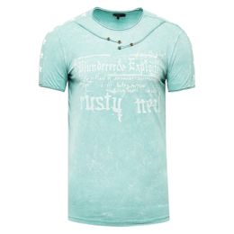 Rusty Neal T-Shirt Verwaschen mir Front Print