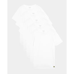 Lyle & Scott T-Shirt in Wei&szlig; (5er-Pack)