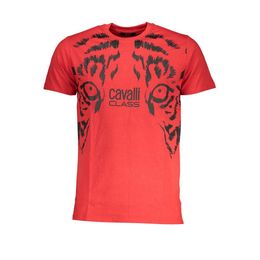 Cavalli Class Tiger Grafik T-Shirt mit kurzen &Auml;rmeln und Rundhalsausschnitt