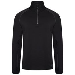 Dare 2b Mens Fuser Core Stretch Half Zip Thermal Top (Schwarz)