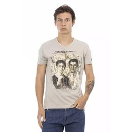 Trussardi Action Beiges Baumwoll-Herren T-Shirt