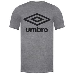Umbro gro&szlig;es Logo-Herren-Grau-T-Shirt