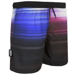 GUGGEN Mountain Herren Badehose gestreift verschwommene Streifen