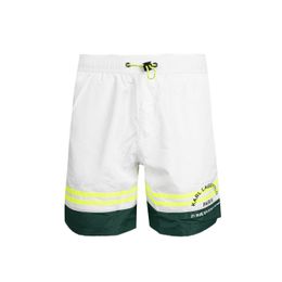 K by KARL LAGERFELD Karl Lagerfeld Badeshorts Golf Herren Wei&szlig;