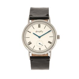 Simplifiez la montre &agrave; bracelet en cuir 5100