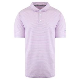 Puma Drycell Short Sleeve Stripe Pink Herren Caddle Polo Shirt 595115 17