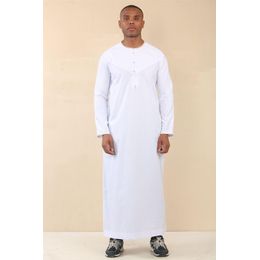 Herren Oman Eid White Thobe Saudi Emirati Jubba Robe