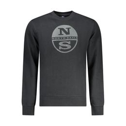 North Sails Schwarzes Baumwoll-Herren-Sweatshirt