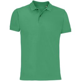 SOLS - "Planet" Poloshirt Baumwolle aus biologischem Anbau f&uuml;r Herren (Fr&uuml;hjahrsgr&uuml;n)