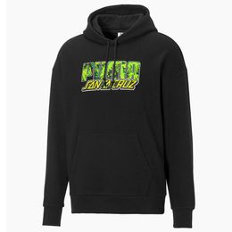 Puma x Santa Cruz Skateboards Langarm schwarzer Pullover Herren Hoodie 532240 01