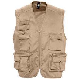 SOLS Wild Unisex Weste mit durchgehendem Rei&szlig;verschluss Bodywarmer Jacke (Rope)