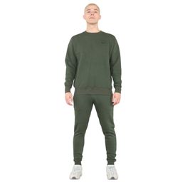 MYT Herren-Trainingsanzug mit Rundhalsausschnitt und Stickerei-Logo in Khaki