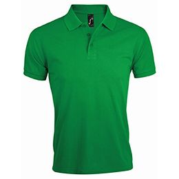 SOLS Mens Prime Pique Plain Kurzarm-Poloshirt (Kelly Green)
