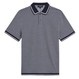 Ted Baker Affric Mens Navy/White Geo Polo Shirt