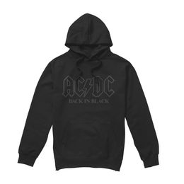 ACDC AC/DC - "Back In Black" Kapuzenpullover f&uuml;r Herren (Schwarz)