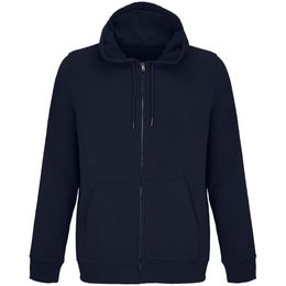 SOLS - "Calipso" Hoodie mit durchgehendem Rei&szlig;verschluss f&uuml;r Herren/Damen Unisex (Dunkelblau)