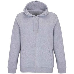 SOLS - "Calipso" Hoodie mit durchgehendem Rei&szlig;verschluss f&uuml;r Herren/Damen Unisex (Grau meliert)